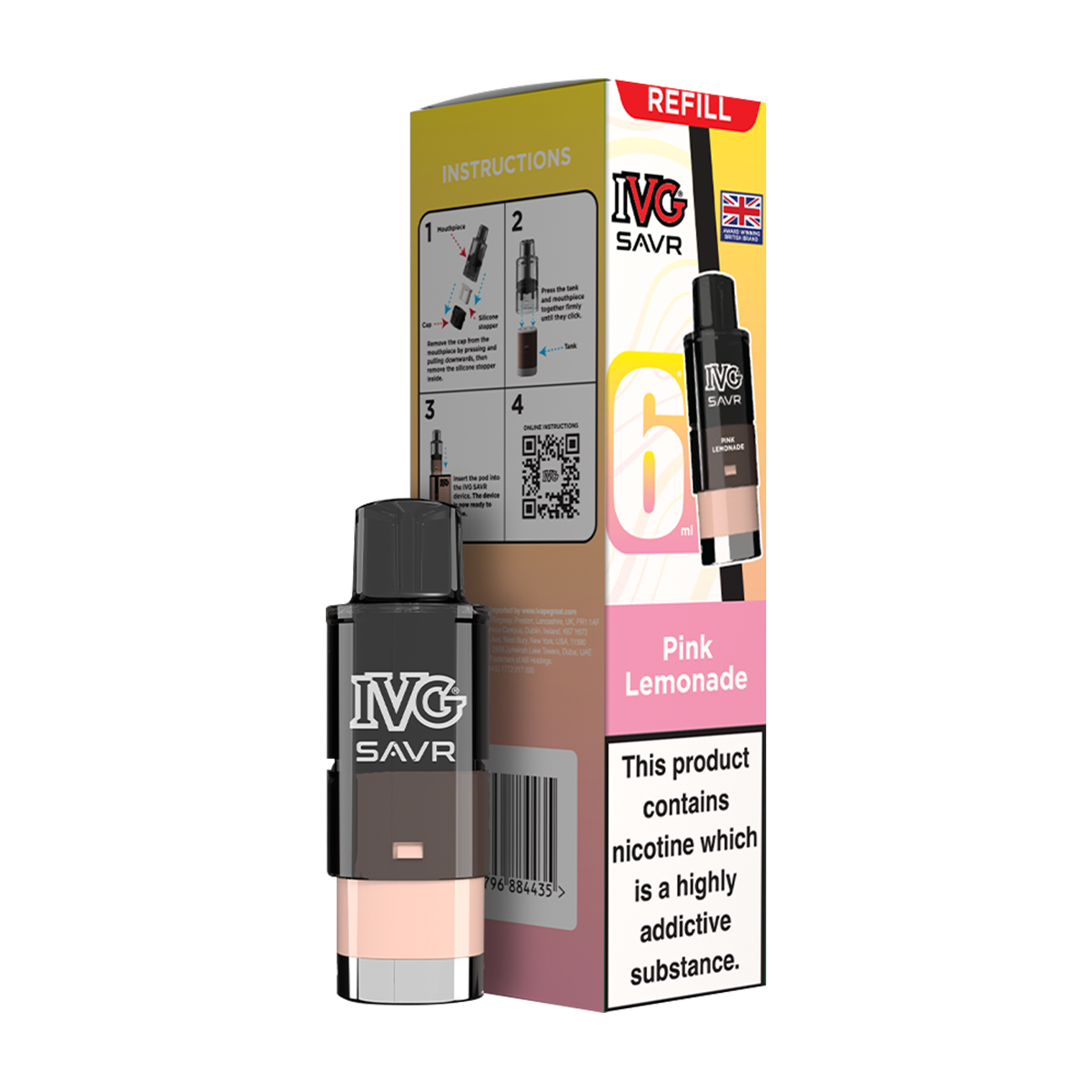 Pink Lemonade IVG SAVR Refill Pack – Vapemate