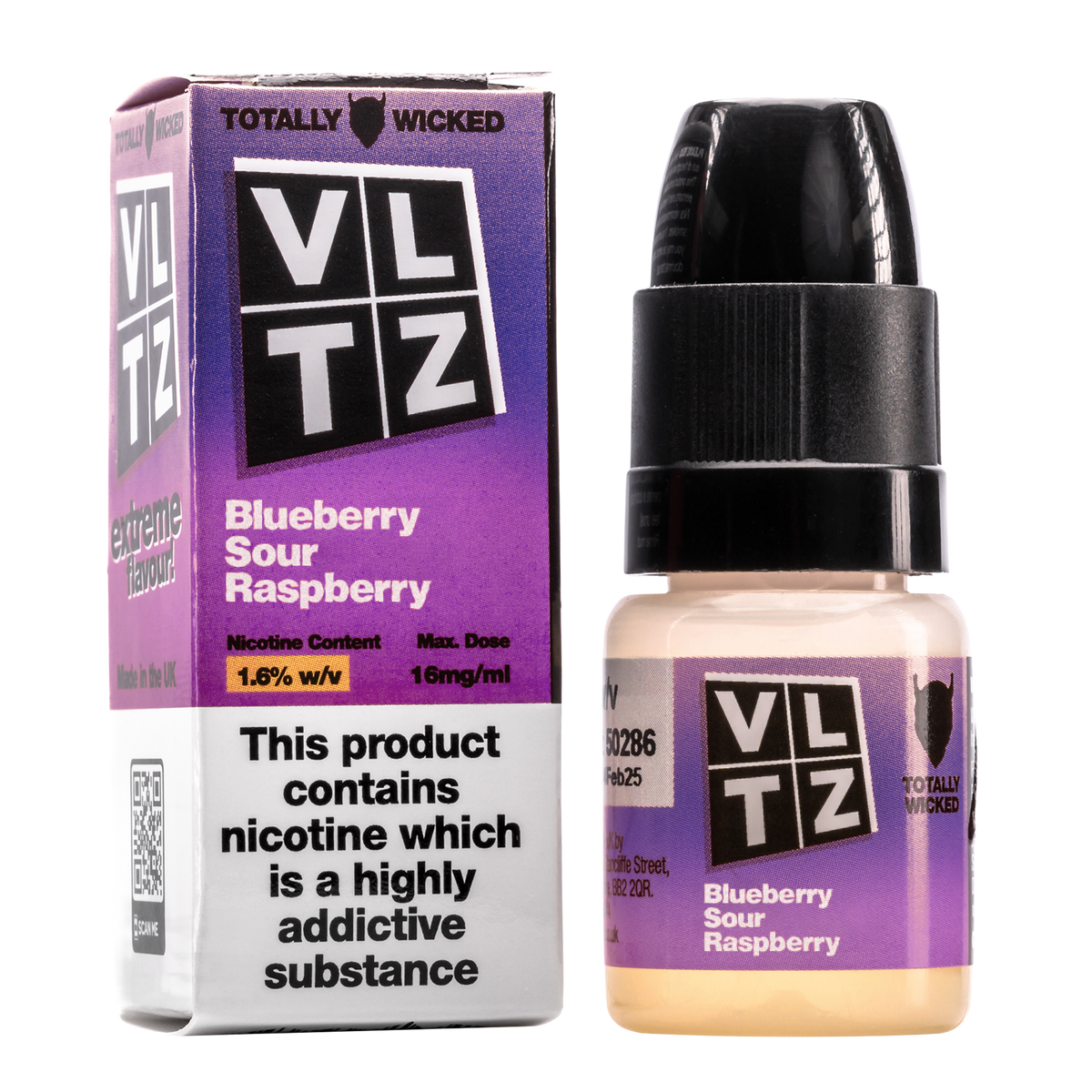 Blueberry Sour Raspberry VLTZ E-liquid | 3 For £10 – Vapemate